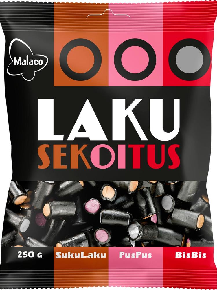 Malaco Lakusekoitus 250g lakritsisekoitus | S-kaupat ruoan verkkokauppa