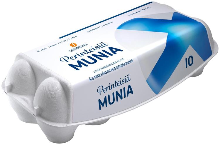 Satamunan Perinteinen kananmuna M10 580g | S-kaupat ruoan verkkokauppa
