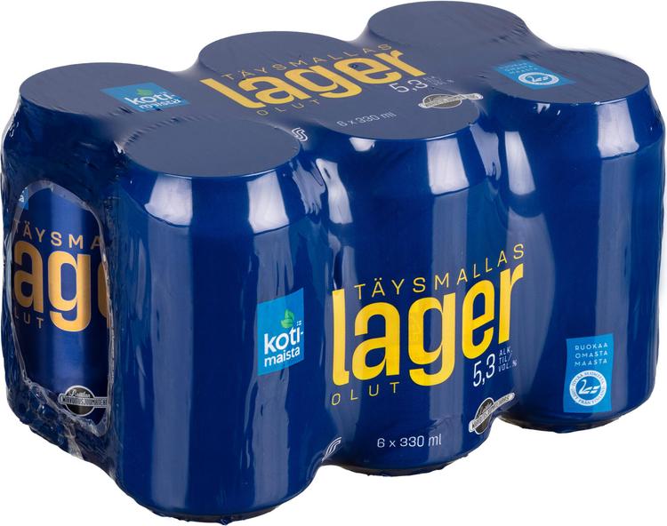 6 x Kotimaista Täysmallaslager 5,3% 0,33L olut | S-kaupat ruoan ...