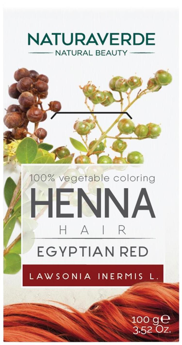 Naturaverde Henna 100% Vegetable Coloring Egyptian Red hiusväri | S ...