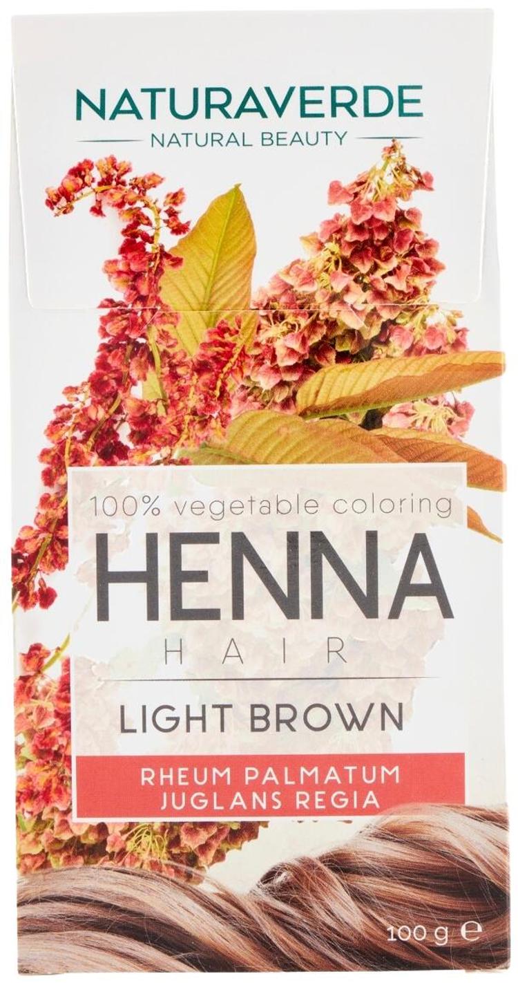 Naturaverde Henna 100% Vegetable Coloring Light Brown hiusväri | S ...