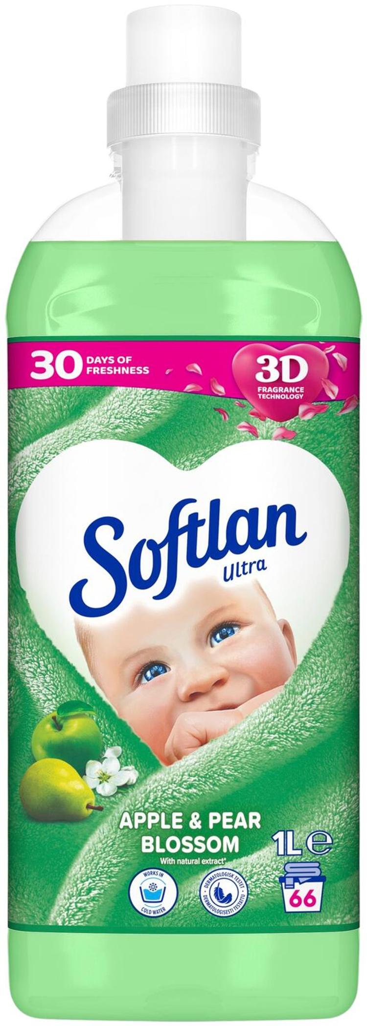 Softlan Ultra Apple & Pear Blossom huuhteluaine 1000ml | S-kaupat ruoan ...
