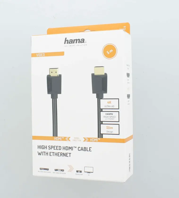 Hama High-Speed HDMI™ Cable, 4K, uros - uros, Ethernet, 5,0 m | Prisma ...