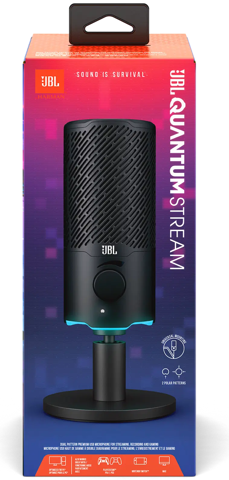 JBL mikrofoni Quantum Stream | Prisma verkkokauppa