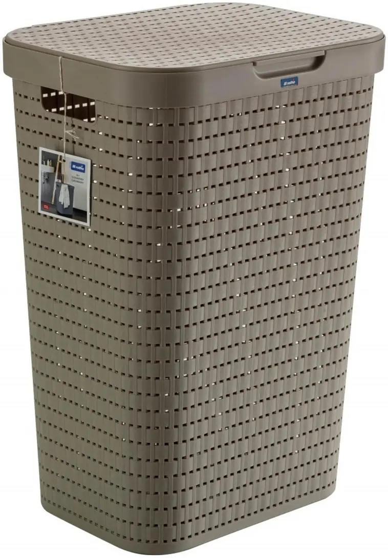 Rotho likapyykkikori Country 55L beige | Prisma verkkokauppa