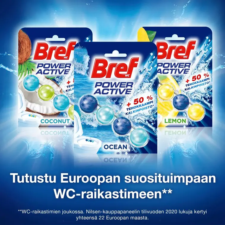 Bref 50g Power Active Ocean WC-raikastin x1 | Prisma verkkokauppa