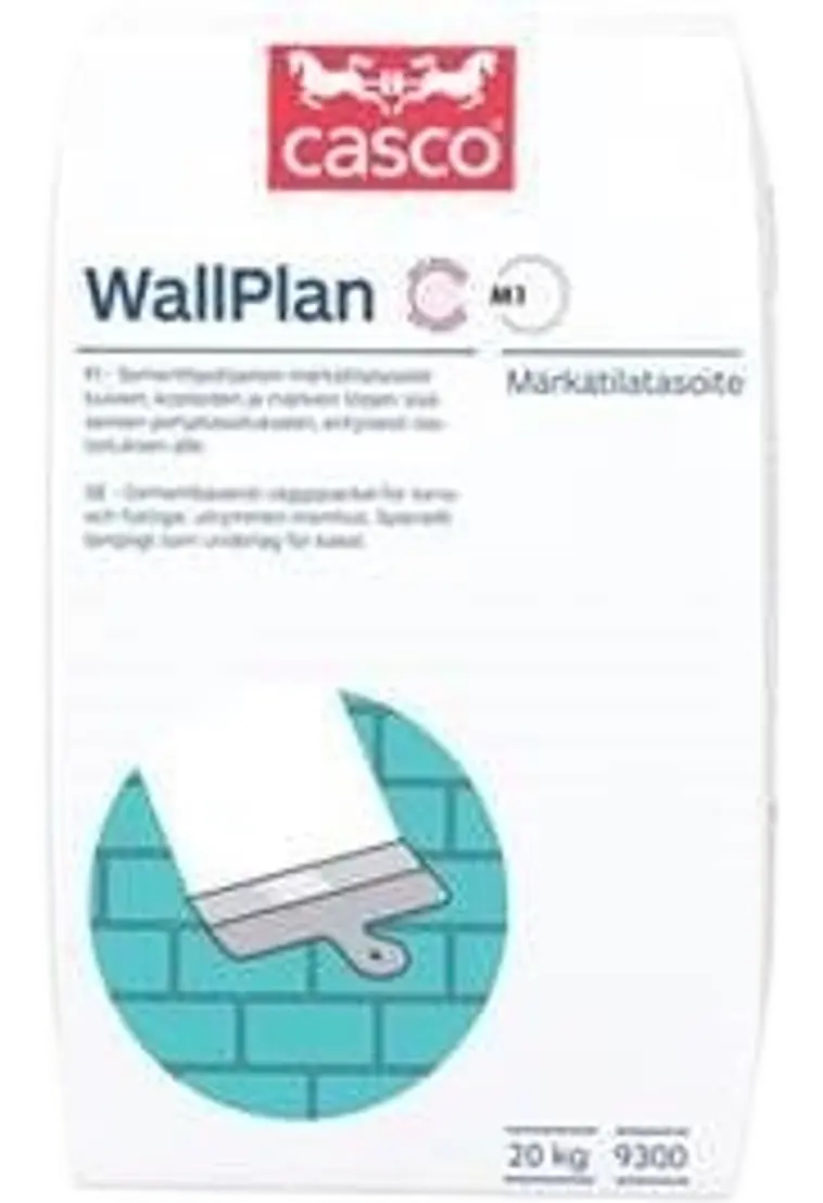 Casco WallPlan märkätilatasoite 20 kg | Prisma verkkokauppa
